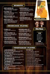 Menu - El Rodeo Mexican Restaurant