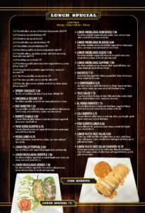 Menu - El Rodeo Mexican Restaurant